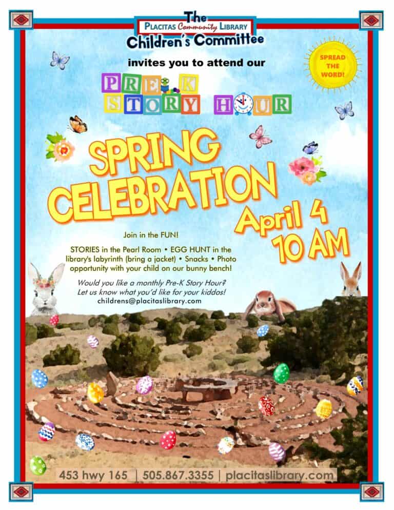 Pre-K Story Hour Spring Celebration - Placitas Community Library