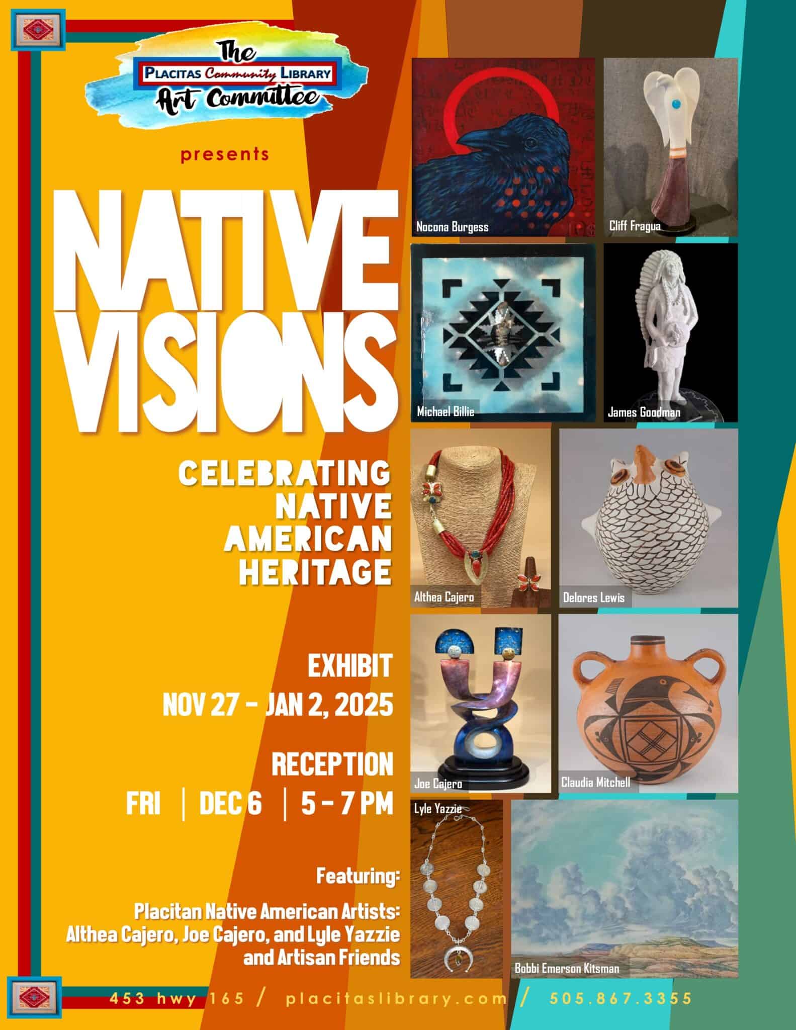 December Art Exhibit: "Native Visions" - Celebrating Native American ...